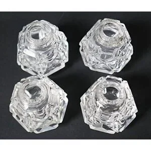 Dining | 2 Sets Of Cut Crystal Salt And Pepper Shakers Sterling Mother ...